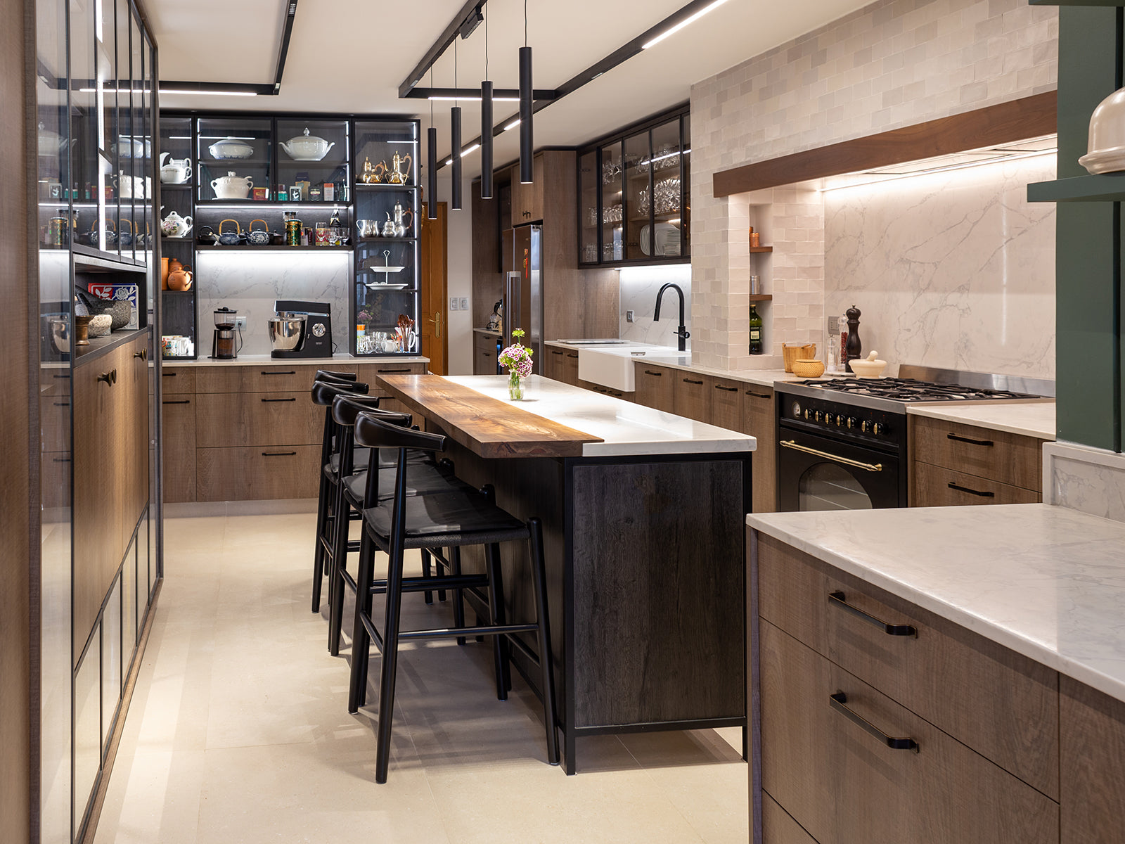 Kitchen for a passionate gourmet project